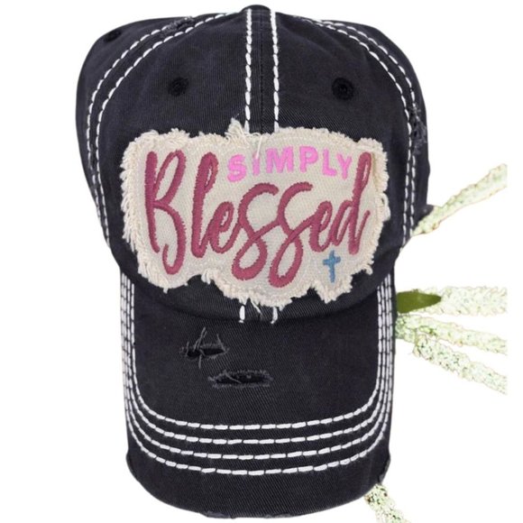 KBETHOS | Accessories | Kbethos Distressed Black Simply Blessed ...
